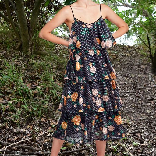 Twinkle Rose Dress - Garden Sparkle Sequins – Bella & Spice